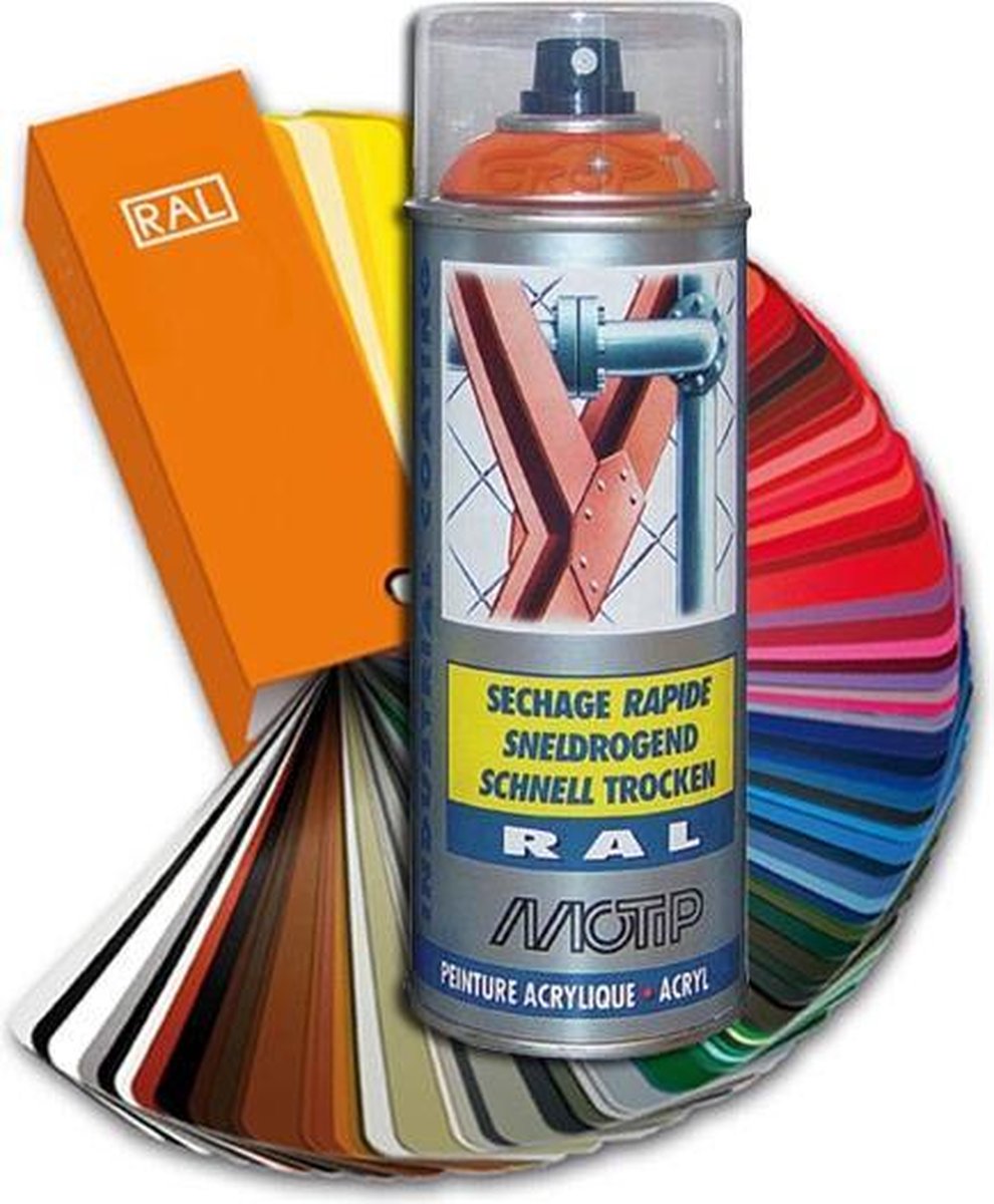 Motip Dupli-Color Spuitbus Acryl Hoogglans - RAL 7044 Zijdegrijs | bol.com