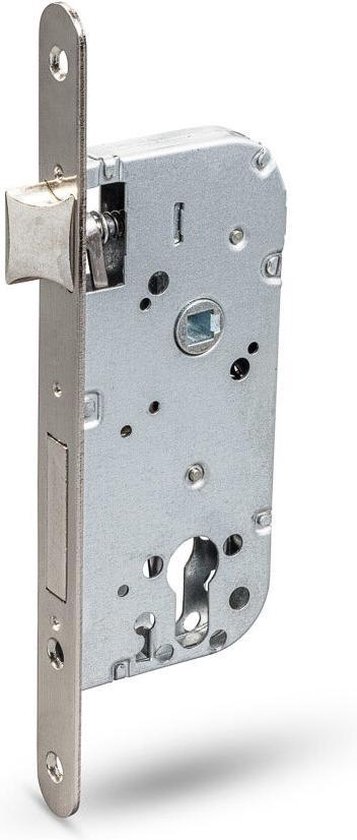 Insteekslot SATIN NICKEL 40x70mm rond | bol