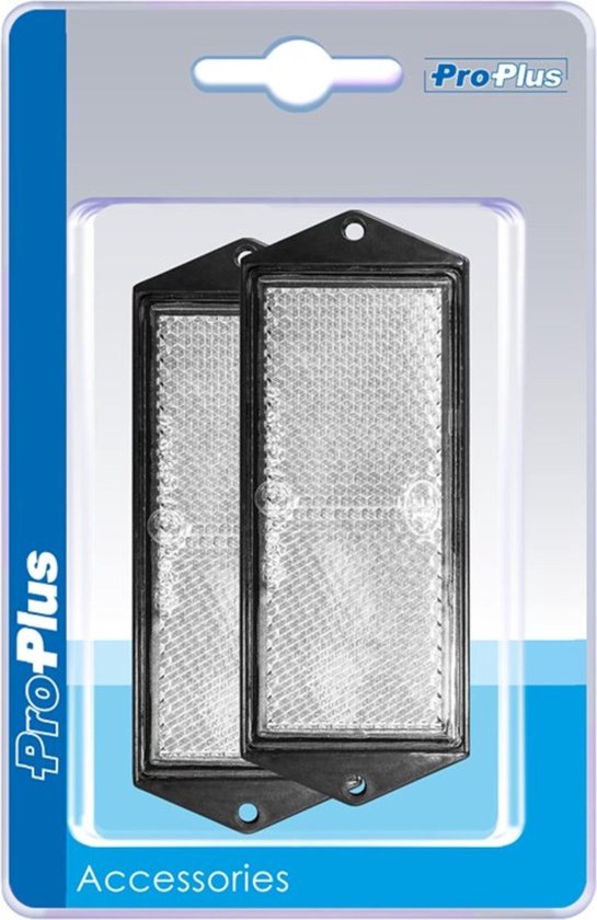 Pro Plus Reflector met Schroefbevestiging - 104 x 40 mm - Wit - 2 stuks ...