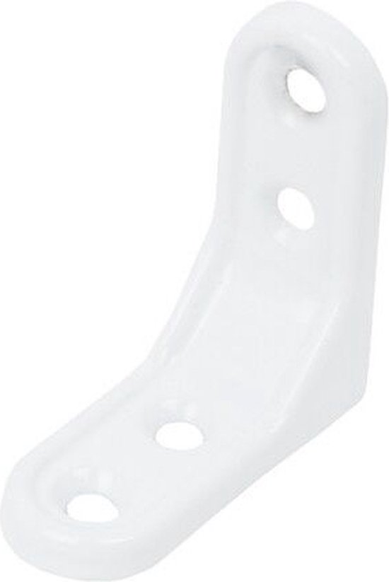 Hoekbeugel Staal Wit 50x50x20mm | bol