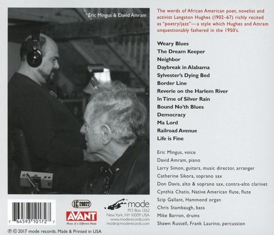 Eric Mingus & David Amram, Larry Simon, Groove Bacteria - Langston ...