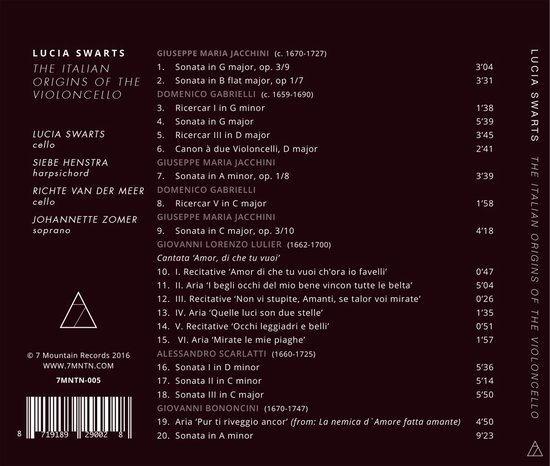 Lucia Swarts - Italian Origins Of The Vi (CD), Lucia Swarts | CD (album ...