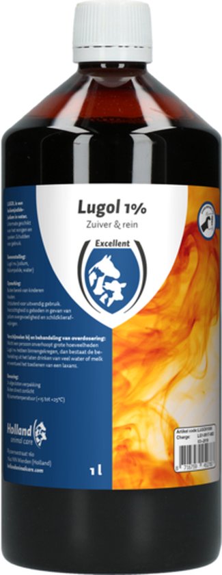 Excellent Lugol 1% - LUGOL is een kaliumjodide-jodium in water - jodium ...
