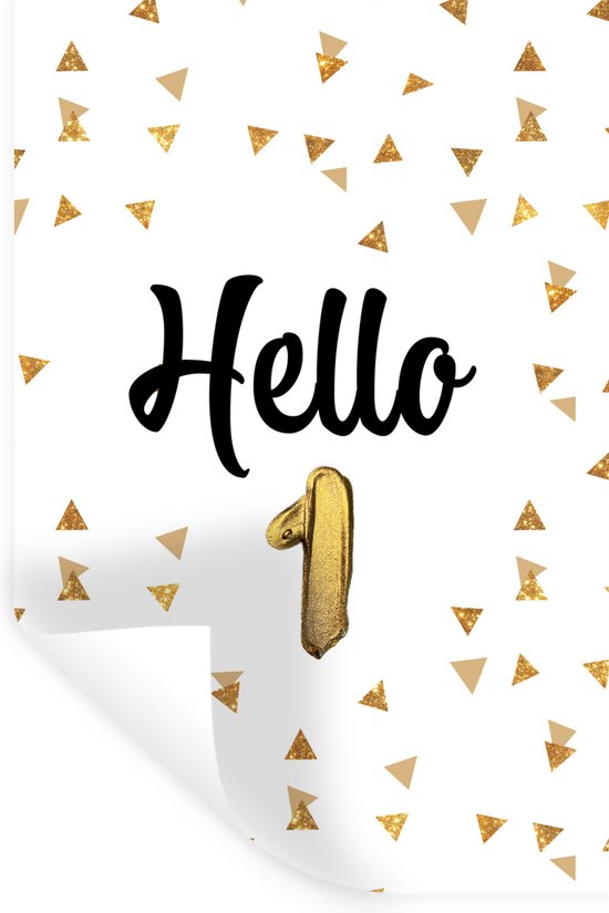 Muurstickers - Sticker Folie - Jubileum - Confetti - 1 jaar - 40x60 cm ...