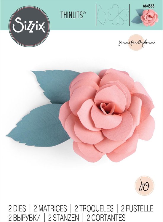 Sizzix Thinlits Snijmal Set - Courtyard Bloom - 2 stuks | bol.com