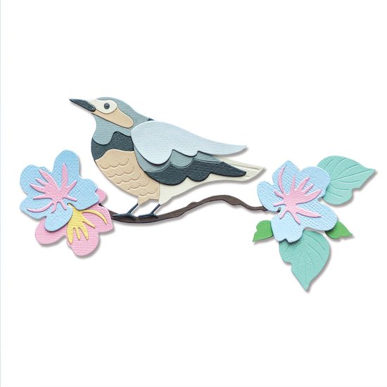 Sizzix Thinlits Snijmal Set - Spring Bird - 14 stuks | bol