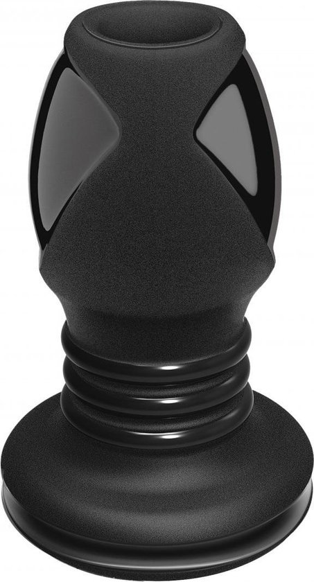 Doc Johnson The Stretch - Open-Tunnel Butt Plug - Klein black | bol