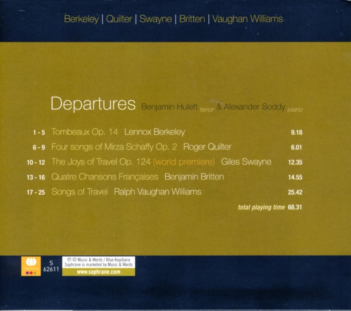Benjamin Hulett & Alexander Soddy - Departures (CD), Alexander Soddy ...