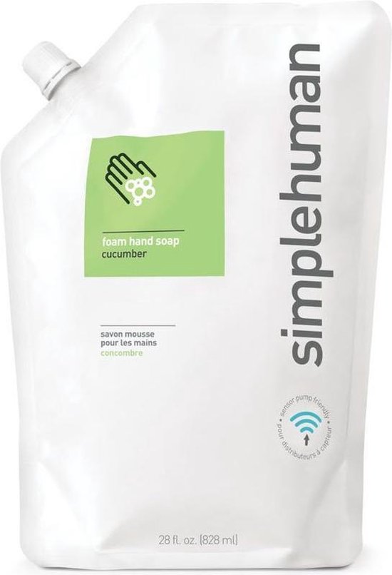 Handzeep Navulling, Komkommer, 828 ml - Simplehuman | bol.com