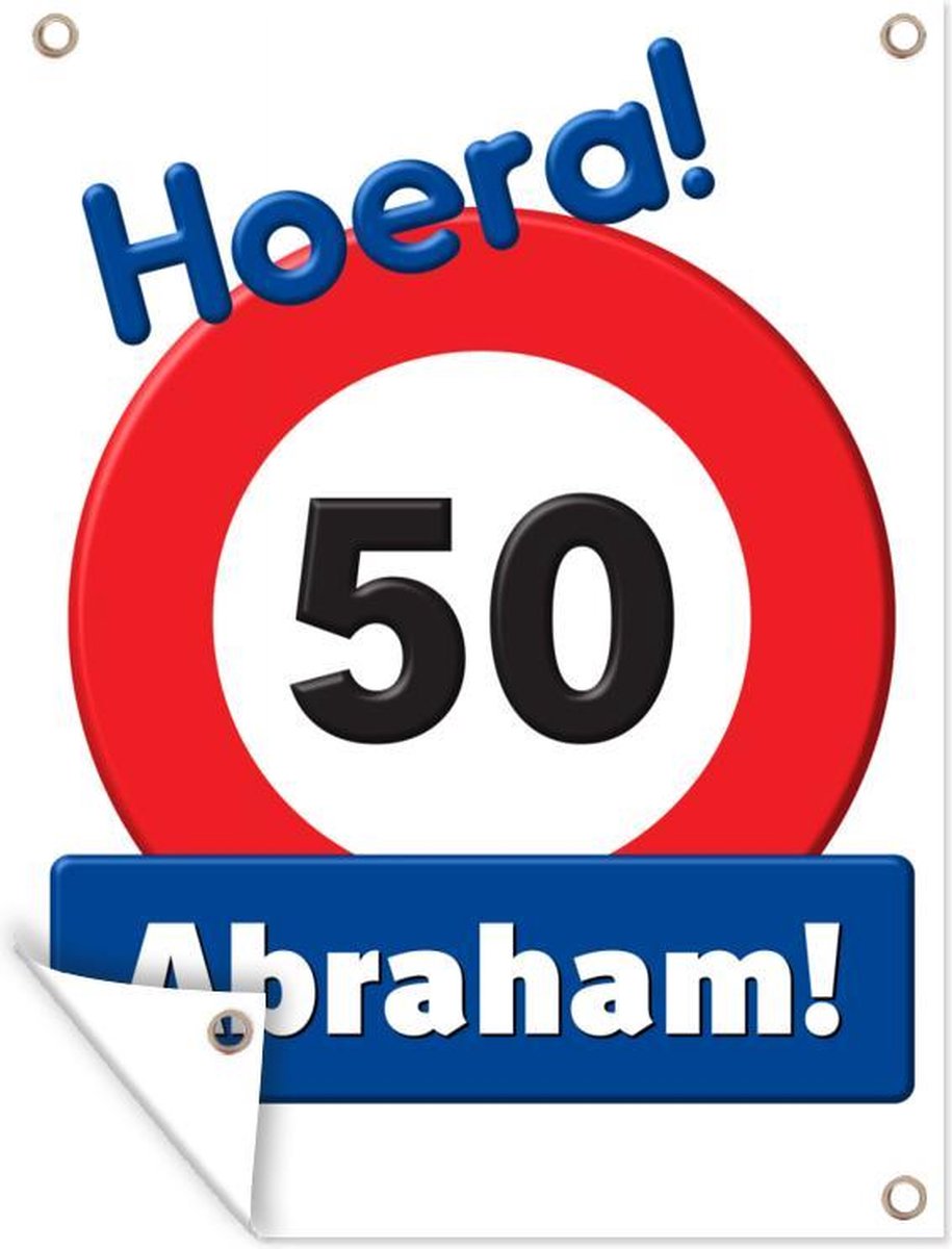 Décoration murale extérieur Abraham - Anniversaire - Décoration 50 ans ...