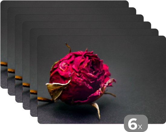 Placemat - Placemats kunststof - Rozen - Schaduw - Rood - 45x30 cm - 6 ... Placemat - Placemats kunststof - Rozen - Schaduw - Rood - 45x30 cm - 6 ...