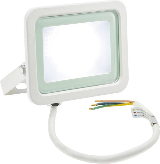 Spectrum LED schijnwerper Wit - 20W IP65 - 6000K - daglicht wit - 3 ...