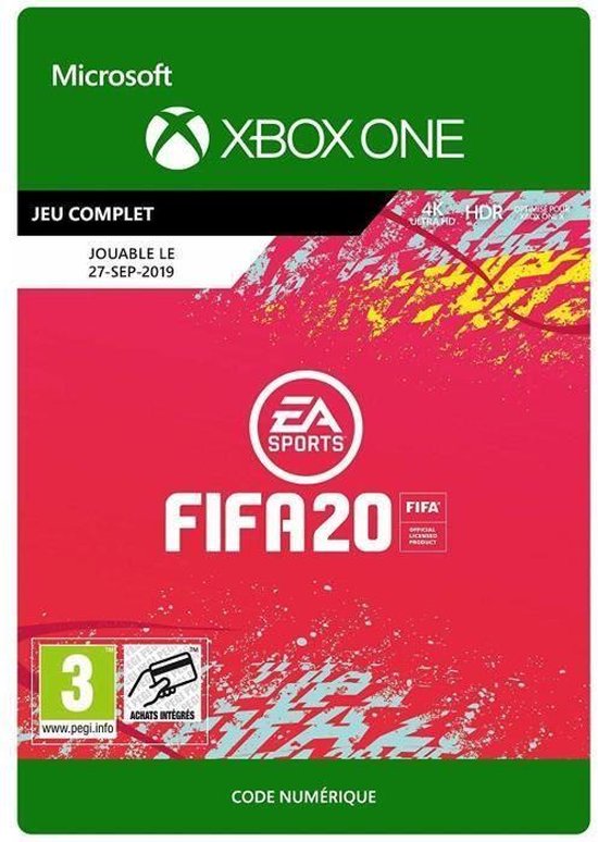 FIFA 20 Standard Edition Activeringssleutel Xbox One Game Downloaden ...