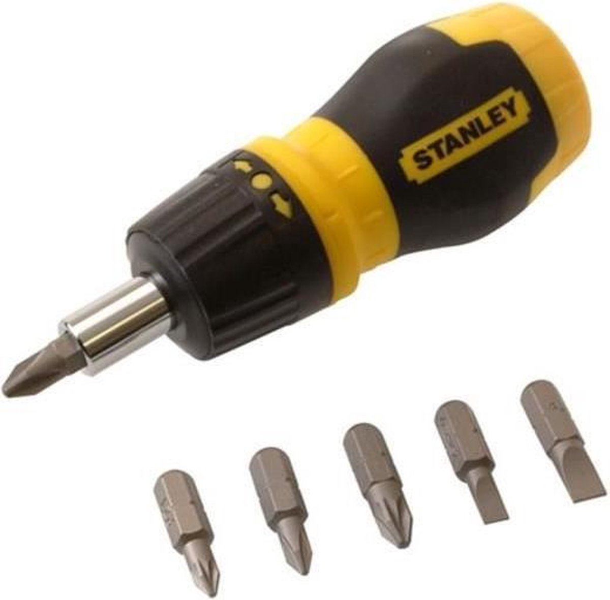 Stanley - Multibit Stubby Schroevendraaier met ratel | bol.com