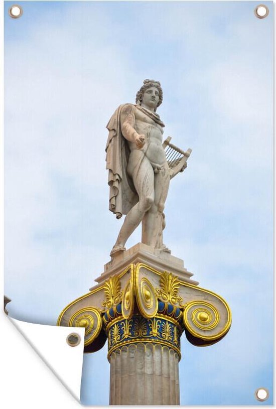 Tuinposters buiten Het beeldhouwwerk van Apollo in het Griekse Athene ...