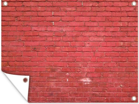 Un mur rouge de briques d'une maison dans le jardin canadien de ...