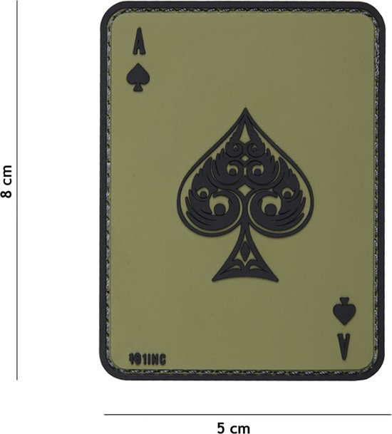 101 Inc Embleem 3D Pvc Schoppen Aas Groen 19018 | bol