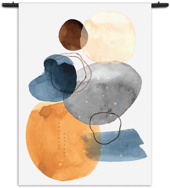 Mezo Wandkleed Abstract Pattern Rechthoek Verticaal XXL (250 X 180 CM ...