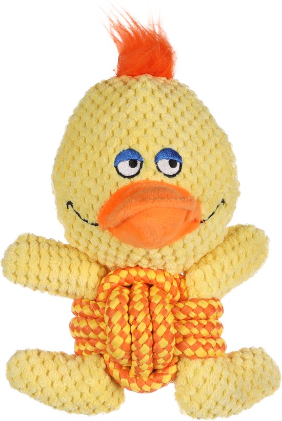 Flamingo Farmi - Speelgoed Honden - Hs Farmi Eend+touw Geel 22cm - 1st ...