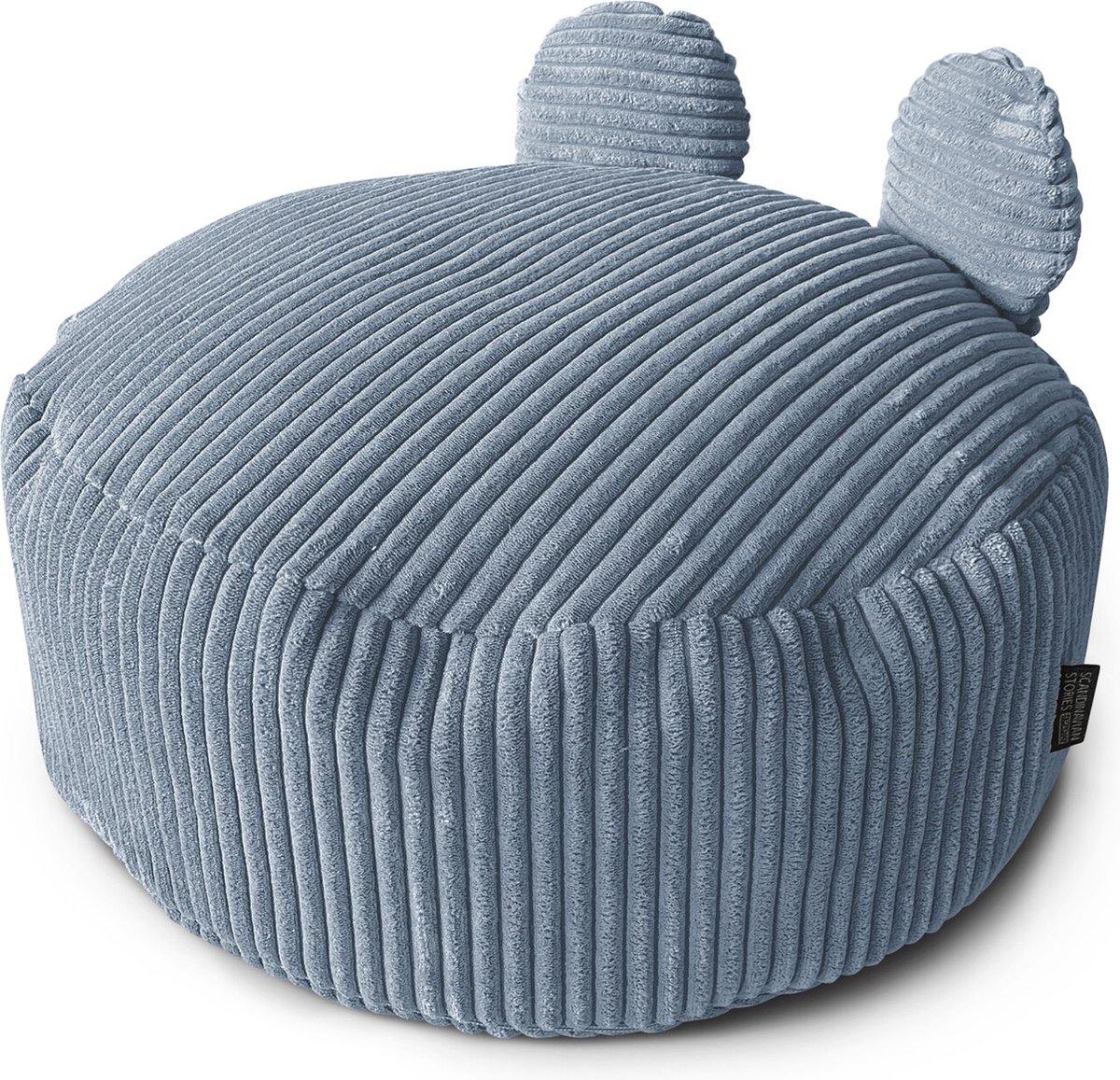 Scandinavian stories Poef Teddy Corduroy - Light blue | bol