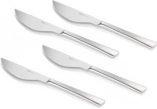 Blades Pizzames, 4-delige set, pizzamessenset, gekarteld, geschenkdoos ...