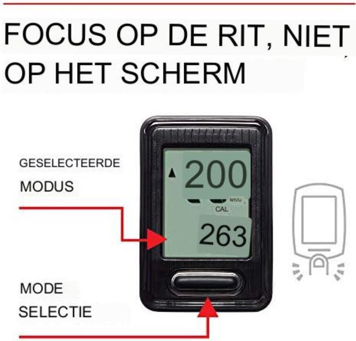 Kilometerteller Fiets - Fietscomputer Draadloos - Snelheidsmeter Fiets ...