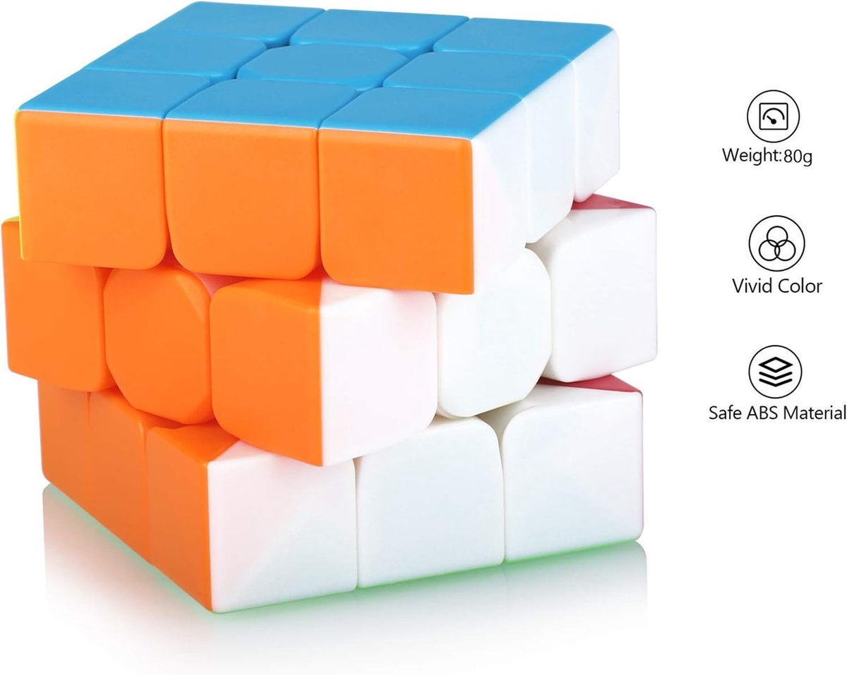 Speed Cube Set 2 in 1 - Magic Cube - Puzzelkubus - Rubix Kubus - Moyu ...