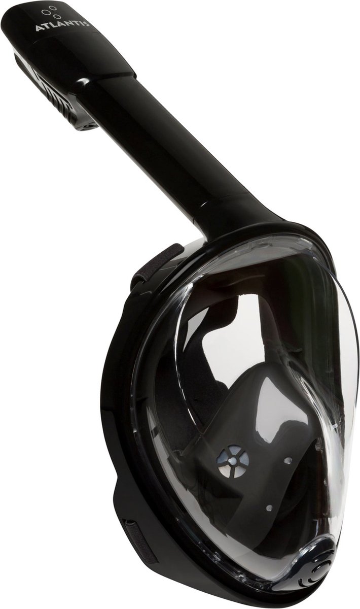 Atlantis Full Face Mask - Snorkelmasker - Volwassenen - Zwart - L/XL | bol