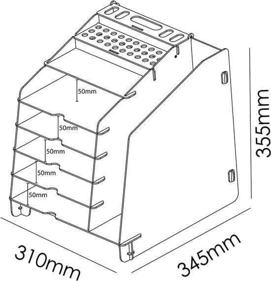 Large Desk Organiser, Table Organiser, Wood, Organiser Desk, Office ...