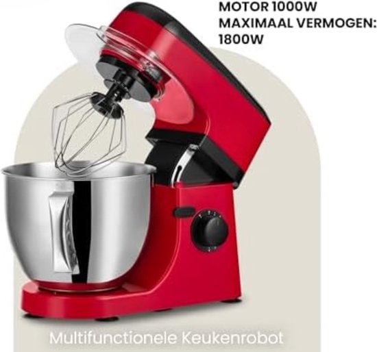 Deegmachine - Kneedmachine - Rood | bol