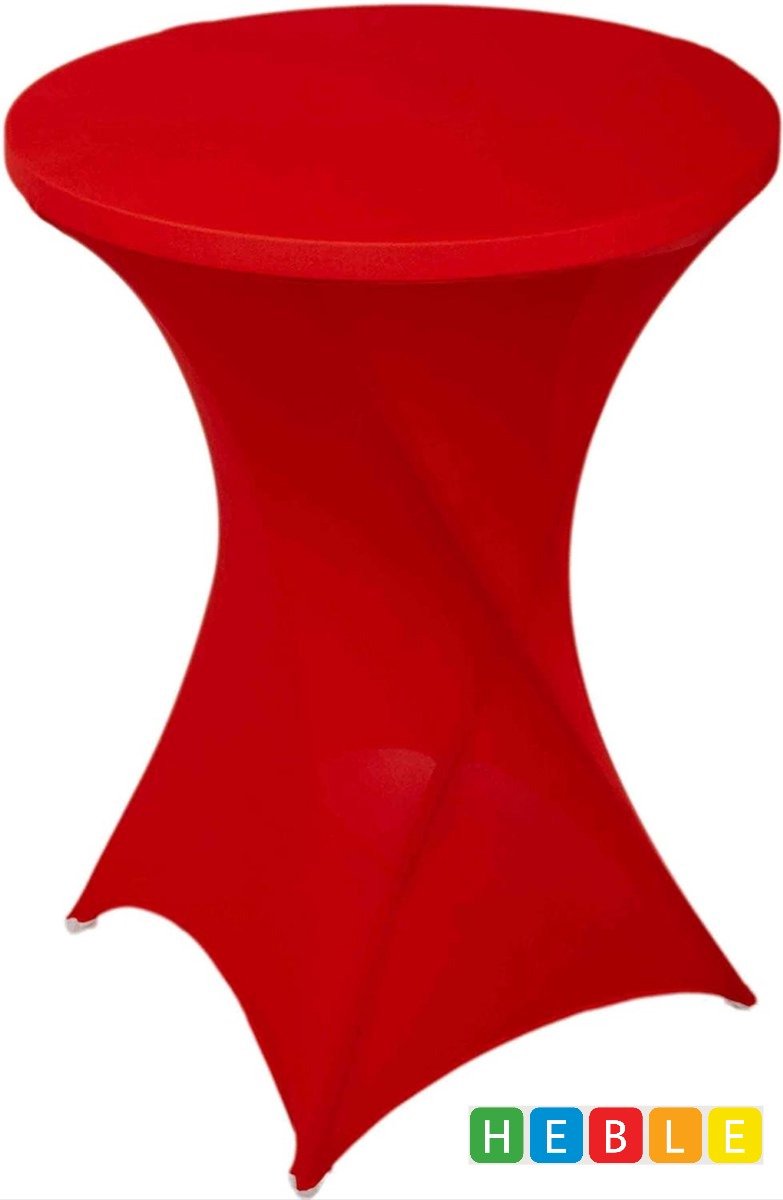 Statafel Hoes Rood - Statafelrok - Feestje - Ø 80 x 110 cm - van Heble® *** | bol.com