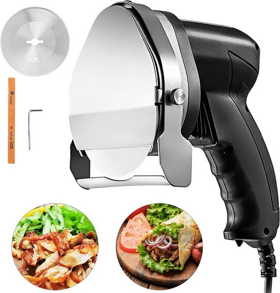 Snijmachine Vlees Elektrische 80W Kebab Doner Cutter Slicer ...