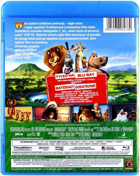 Madagascar 2 [Blu-Ray] (Blu-ray), Chris Rock | Dvd's | bol