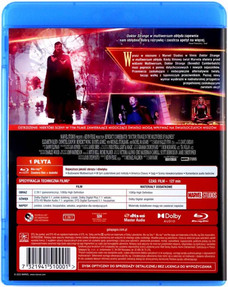 Doctor Strange in the Multiverse of Madness [Blu-Ray] (Blu-ray ...
