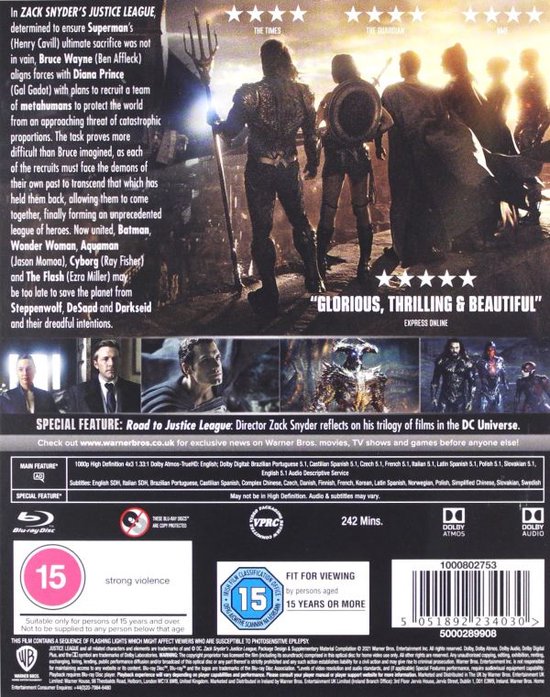 Zack Snyder's Justice League (Blu-ray), Gal Gadot | Dvd's | bol