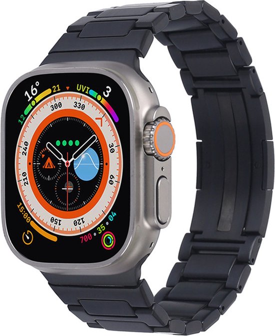 Stalen bandje - RVS - geschikt voor Apple Watch series 1/2/3/4/5/6/7/8 ...