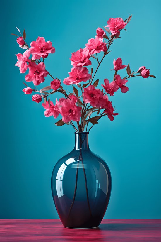 Cyan Magenta Poster | Cyan Vaas Poster | Abstract Art | Moderne Kunst ...