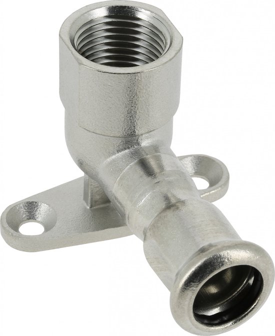 Bonfix Press - RVS 316 - perskoppeling - Muurplaat - 1/2" x 15 mm - lange binnendraad... | bol