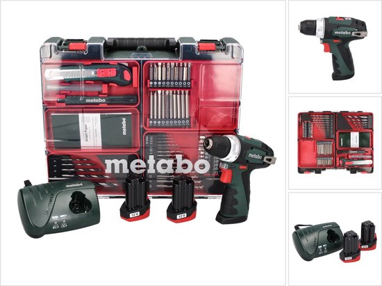 Metabo Powermaxx BS Basic 10.8V Li-Ion accu boor-/schroefmachine set (2x 2.0Ah accu)... | bol