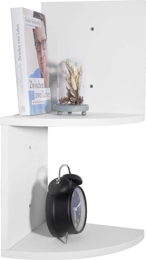 Hoekwandplank - Zickzack Boekenkast - Zwevende Display - CD Houder ...