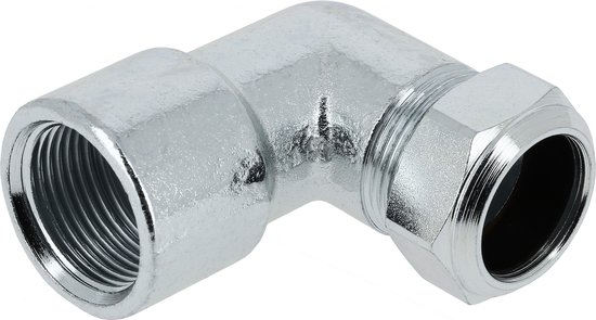 Bonfix Staalverzinkte knelfitting - Kniekoppeling 108A - binnendraad x knel - 3/4 x 22mm | bol