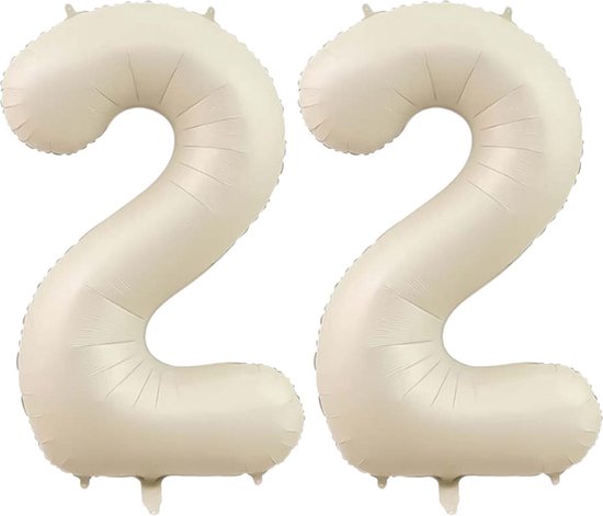 Cijfer Ballonnen Ballon Cijfer 22 Verjaardag Versiering Feest Helium ...