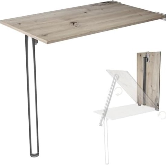 Inklapbare Bureau - Wandbureau Inklapbaar - Wandbureau - Bureau Muur | bol