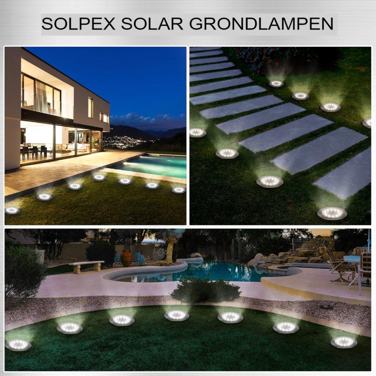 Solar Tuinverlichting Grondspots - Solar Tuinverlichting Zonne Energie ...