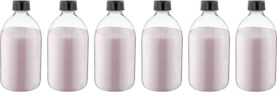 Scrubzout Rozen - 650 gram - Fles met zwarte dop - set van 6 stuks ...