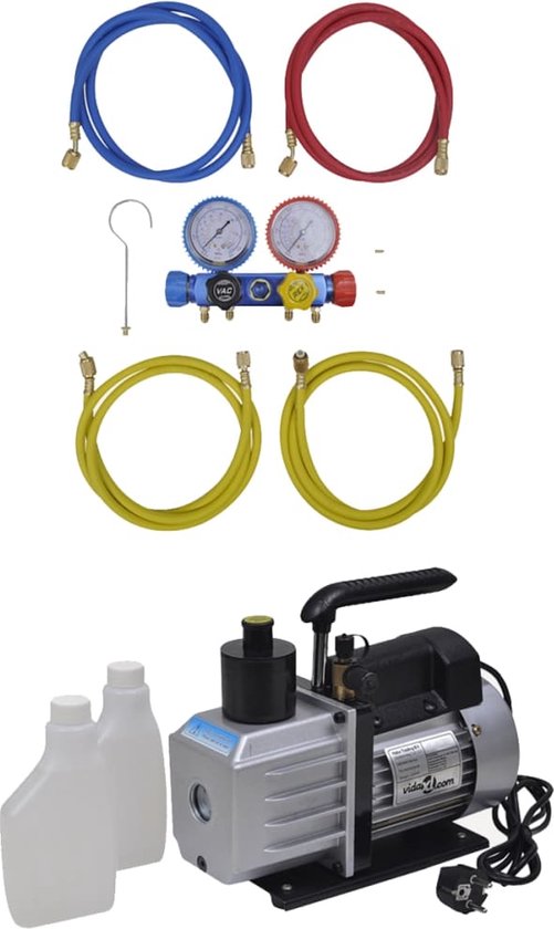 vidaXL Vacuümpomp - Professioneel aircosysteem - 220V - 2.5 CFM - 4 ...