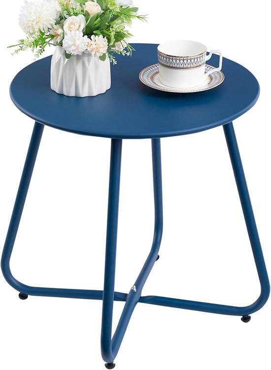 Bijzettafel, outdoor, balkontafel, klein, tuintafel, rond, bijzettafel ...