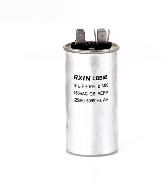 Run Condensator, 10uf CBB65 Run Condensator 450V AC 2 Draden, 50Hz/60Hz ...