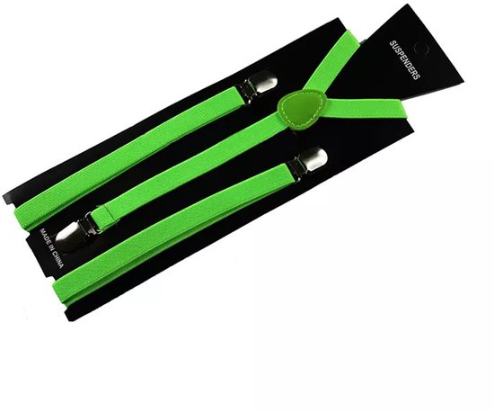 CHPN - Bretels - Neon bretels - Broekhouder - Neon groen - One size ...