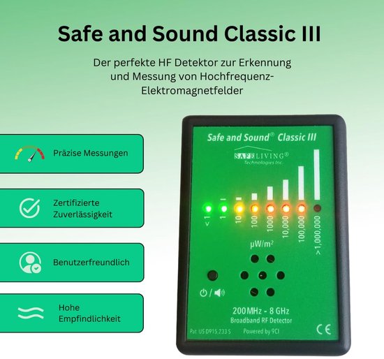 RFWR® EMF-detector voor elektromagnetische straling | RF-stralingsmeter ...
